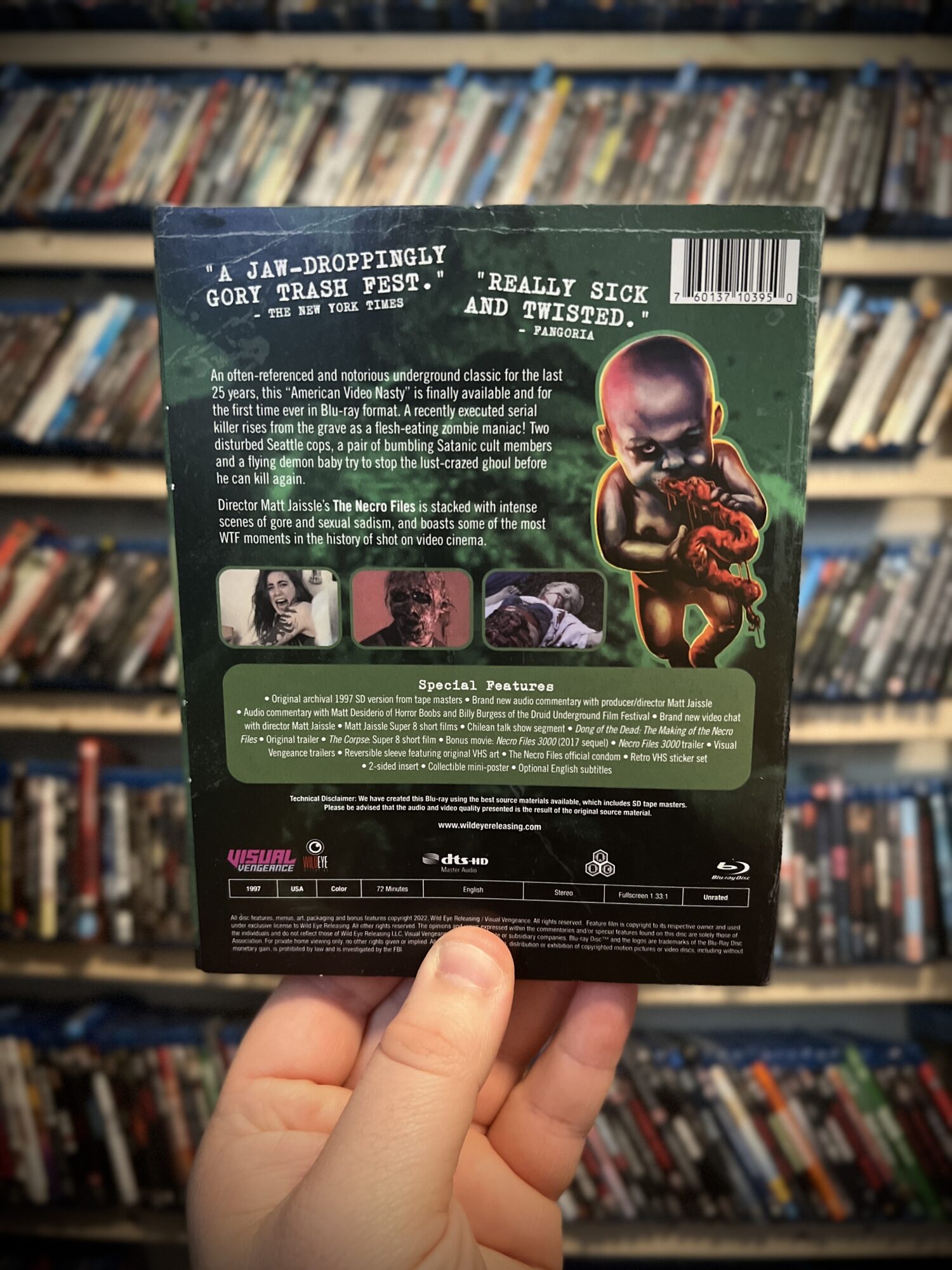 Collector's Crypt: The Necro Files Bluray Visual Vengeance Collector's ...
